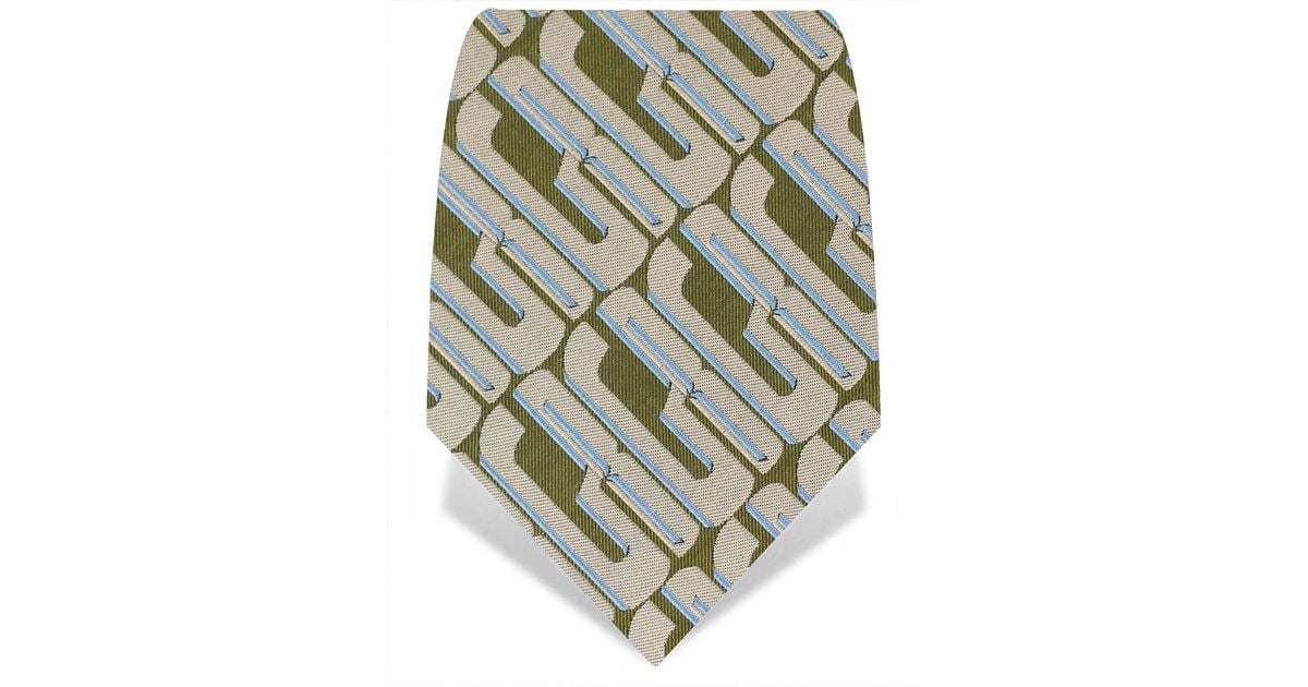 Gresham Blake Graphic Tie in Green for Men | Lyst UK