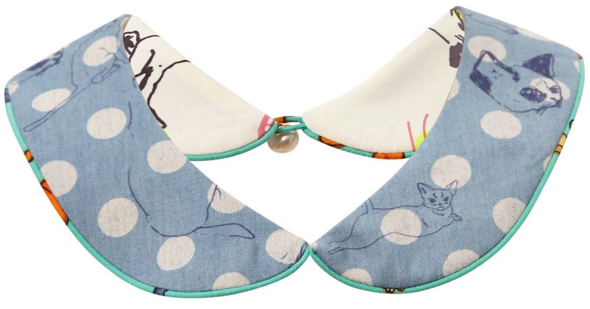 By Moumi Meow Meow Collar I in Blue | Lyst UK