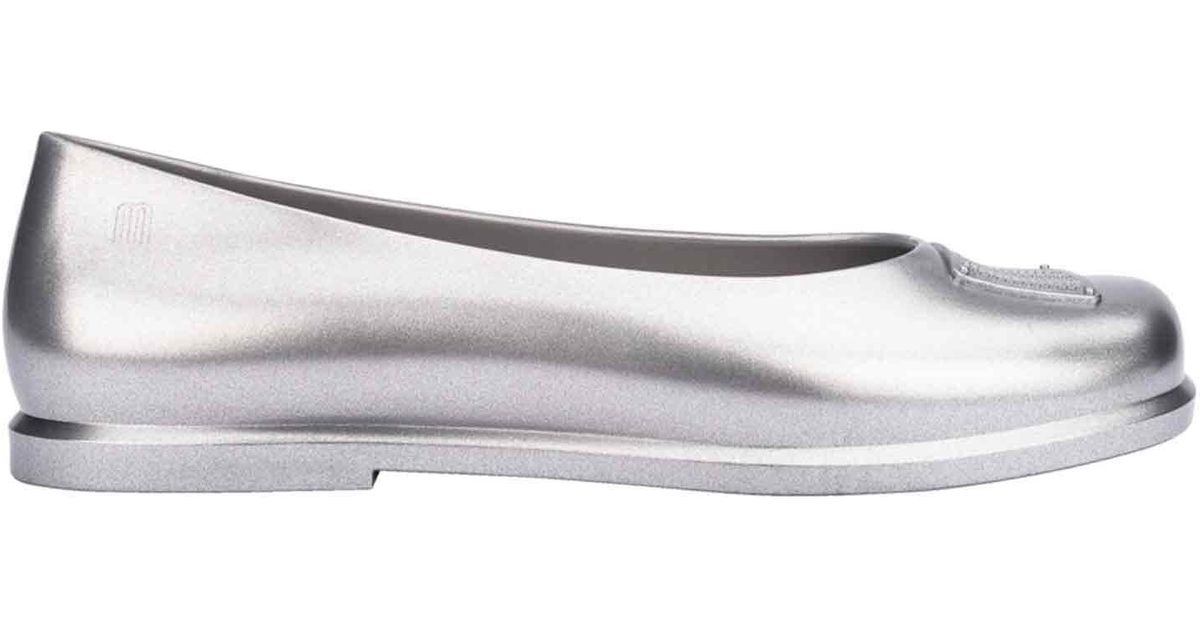 Melissa Ruby X Marc Jacobs Ballet Style Flat in White | Lyst