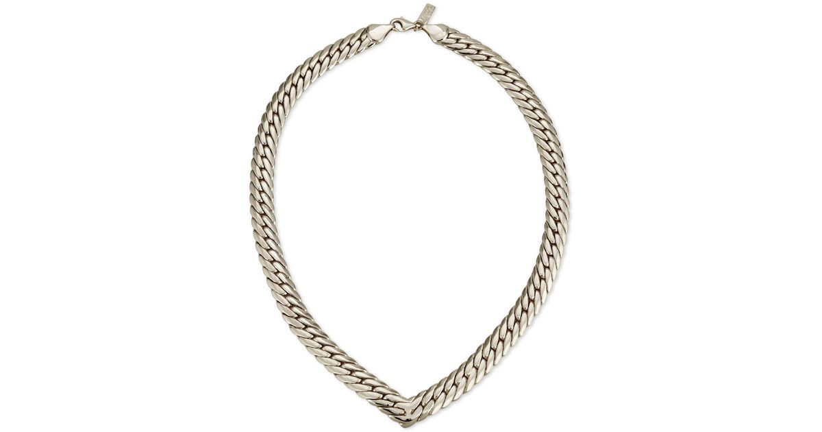 Glamrocks Jewelry Chevron Statement Collar in Metallic | Lyst UK