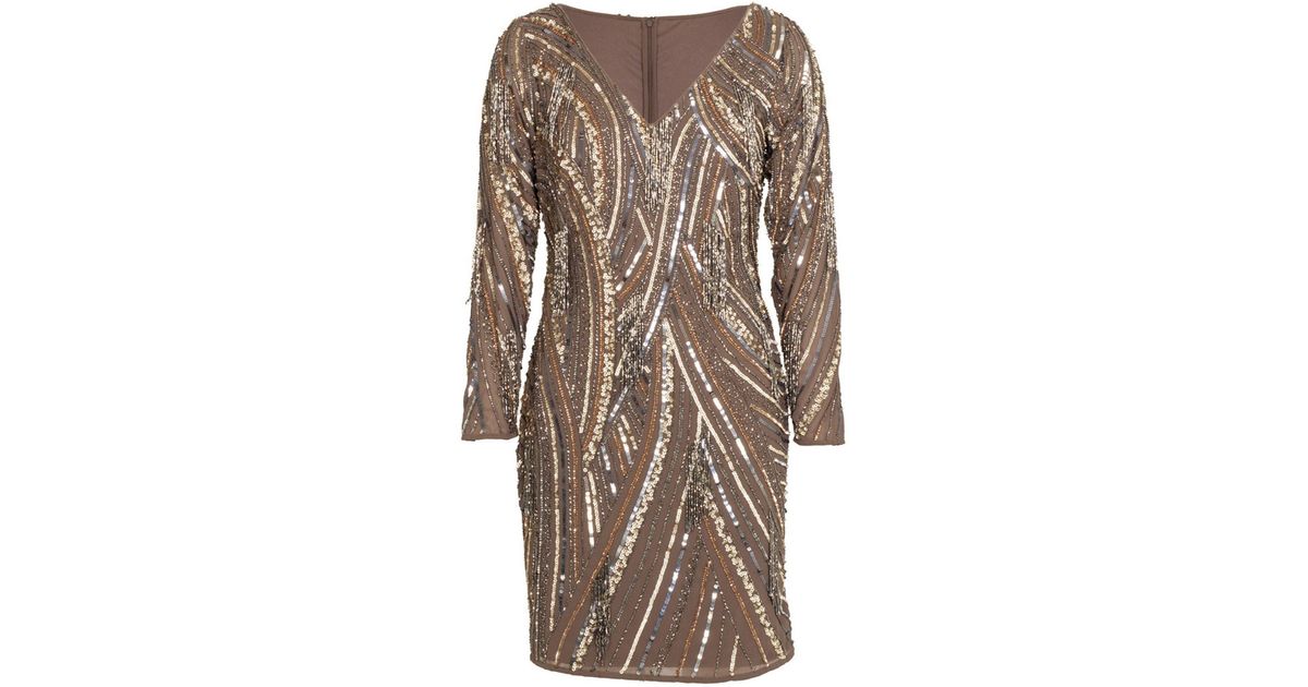 Rose & Nancy Elowen Mink Embellished Mini in Natural | Lyst UK