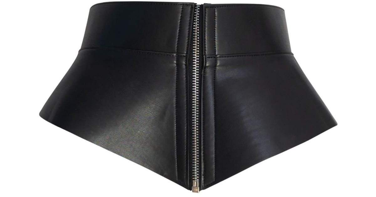 Circular Path Lace Up Corset Belt in Black | Lyst