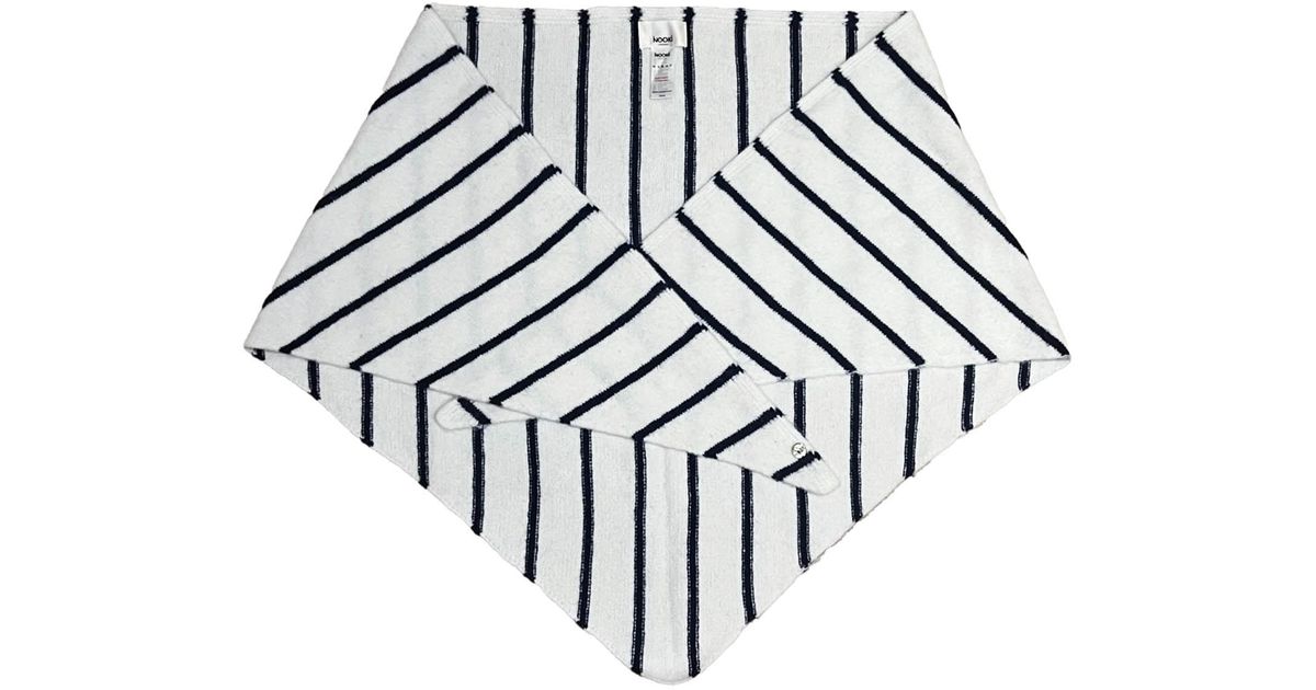 Nooki Design Edwina Knitted Triangle Scarf in Black | Lyst UK