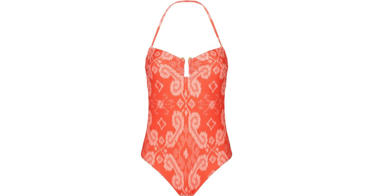 Aguaclara Orangers Strapless One Piece in Red | Lyst UK