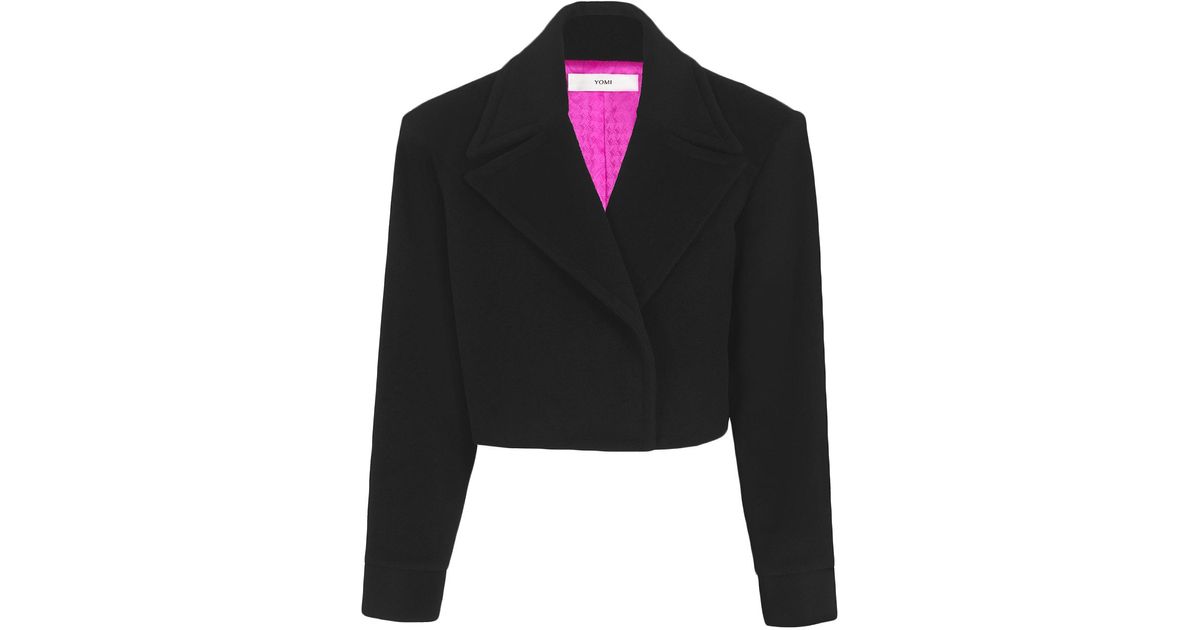 Yomi Boxy Oversized Blazer in Black | Lyst
