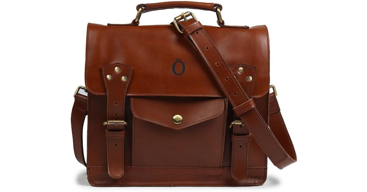 Dötch Leather Emily Leather Satchel Bag in Brown | Lyst