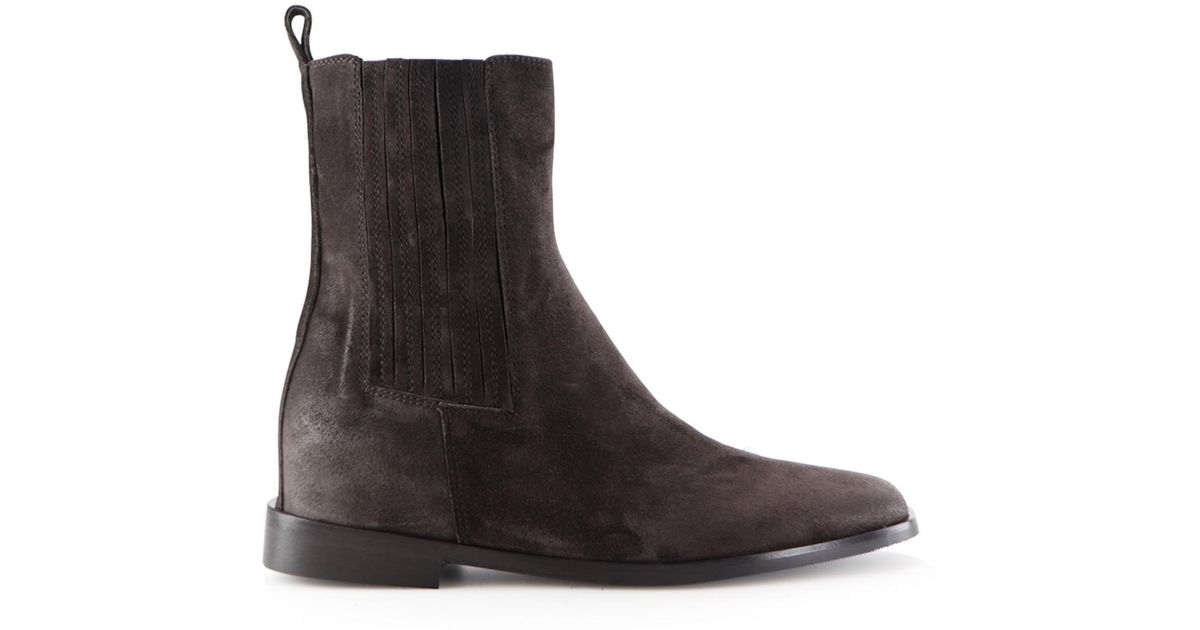 Notabene Lipa Boots, Dark Suede in Brown | Lyst UK
