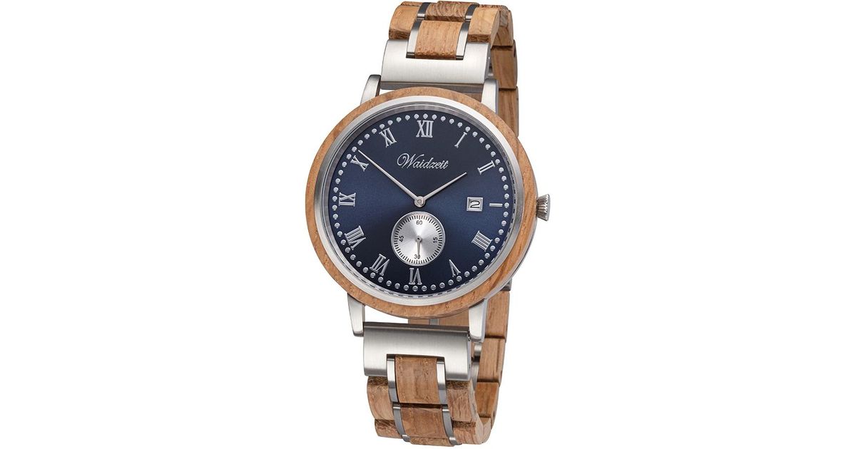 Waidzeit Whisky James Barrel Watch in Blue for Men | Lyst