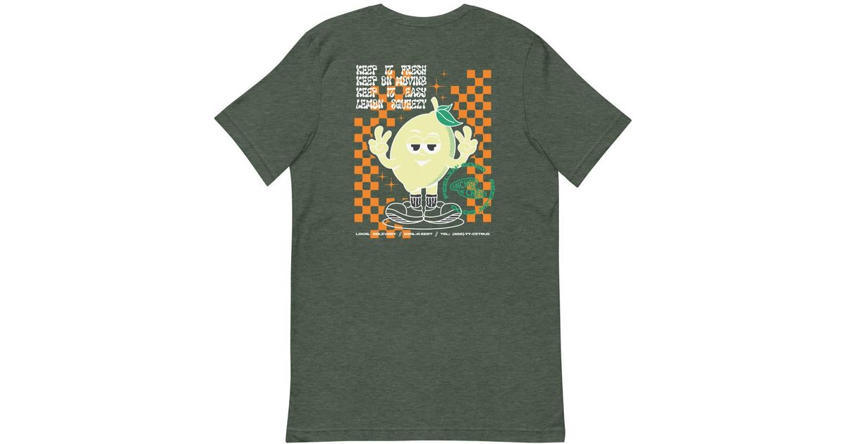 Anchor and Crew Forest Lemon Fresh Dial-A-Local Organic Cotton T-Shirt ...