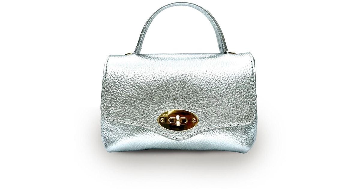 Apatchy London 'The Rachel Leather Bag in Metallic | Lyst