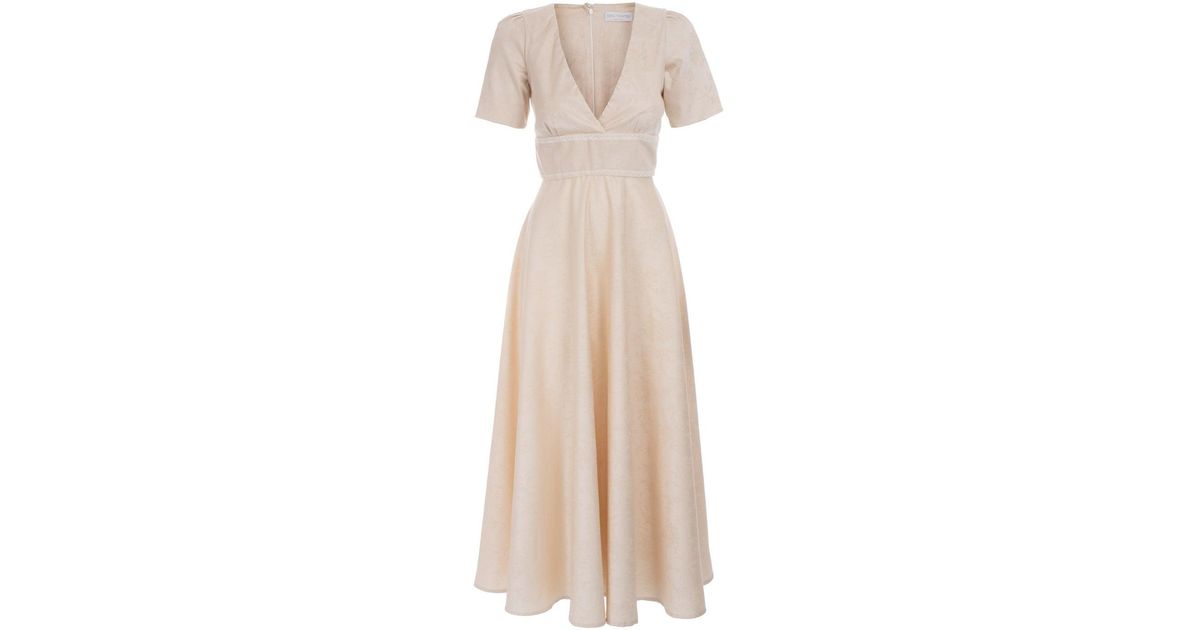 Sofia Tsereteli Refined Romance Gown in Natural | Lyst