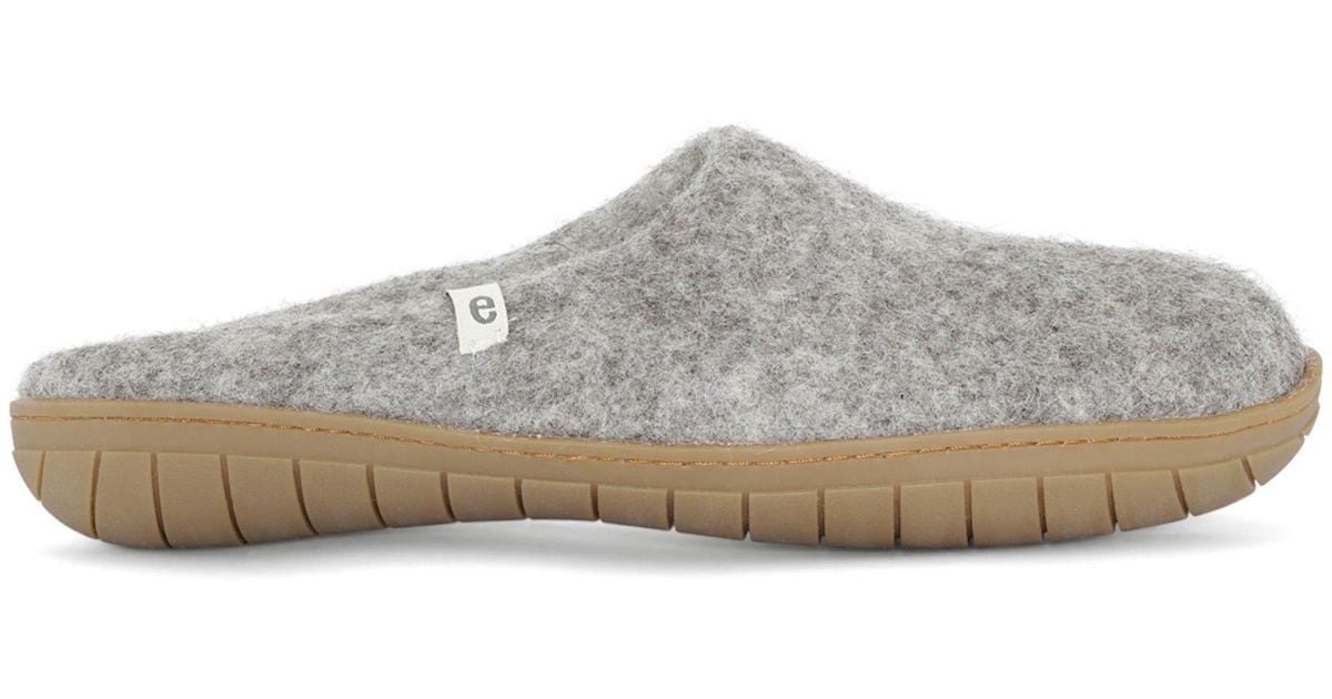 Egos Natural Rubber Sole Slipper in Gray | Lyst