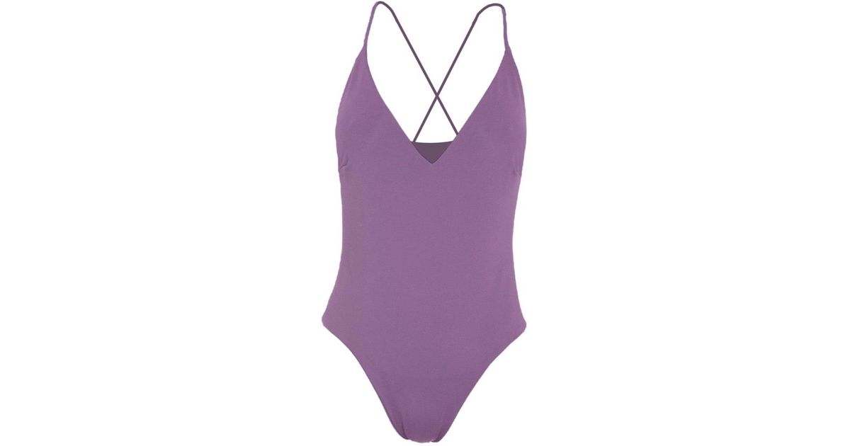 Rêve De Rive Fia Dark One Piece in Purple | Lyst