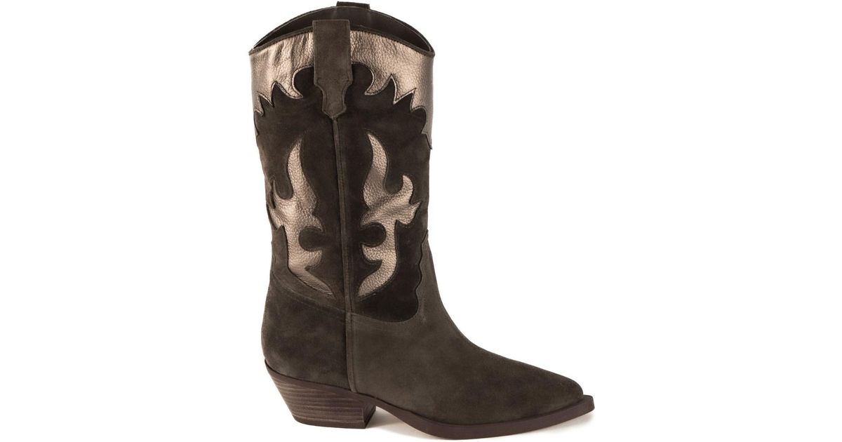 Keith Scarrott Shoes Zoccolo Cowboy Boots in Brown | Lyst