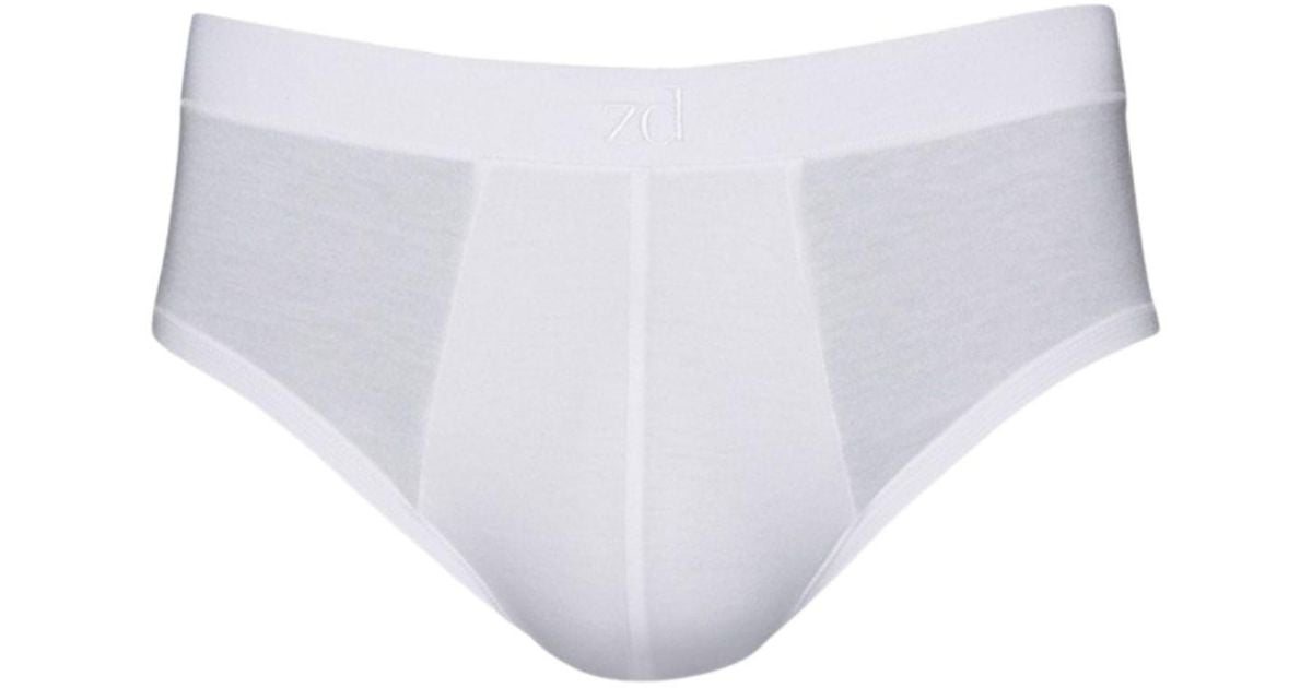 Zd - Zero Defects Track Brief Organic Cotton in White for Men | Lyst