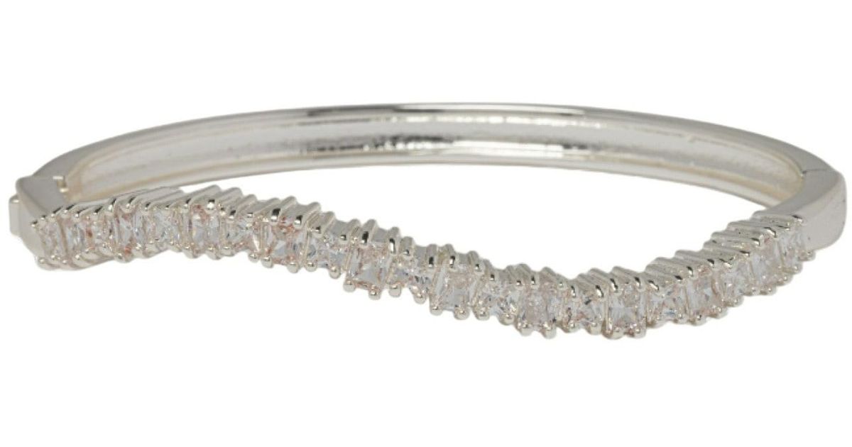 Uchi and Soto Nami Stone Wave Bangle in Metallic | Lyst UK