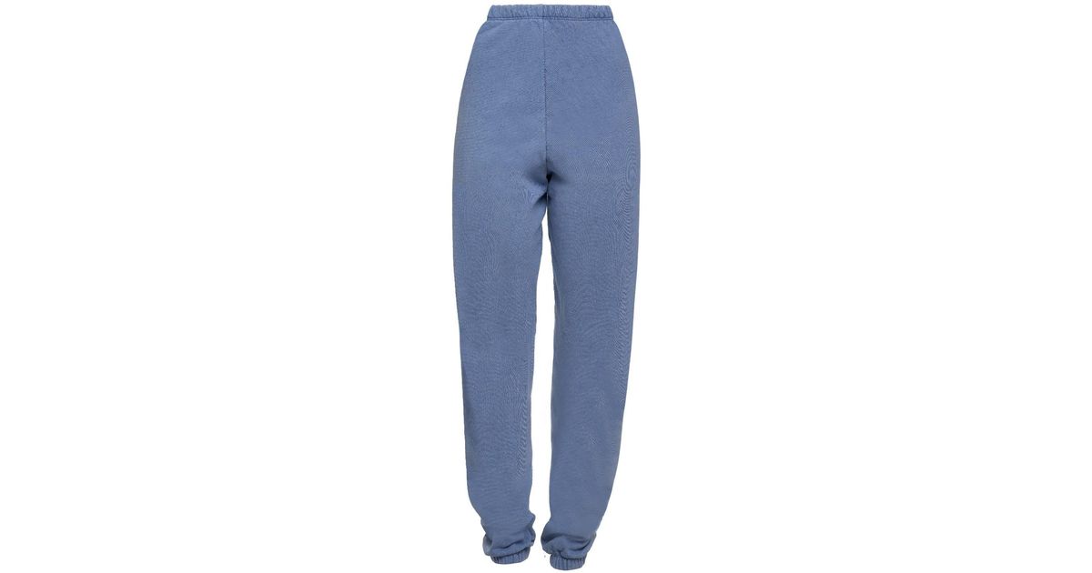 Earth Body Club Cotton Oversized Fleece Shear-Body Jogger in Blue | Lyst