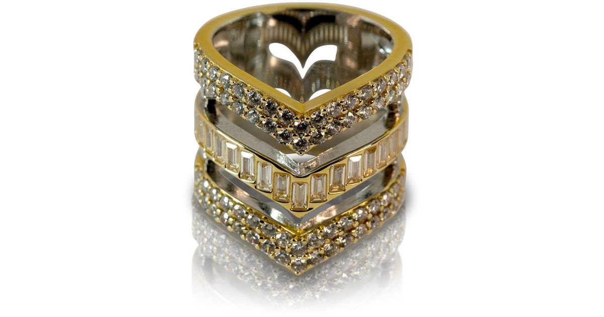 LUCE Nyc Structure Victory Ring in Green | Lyst