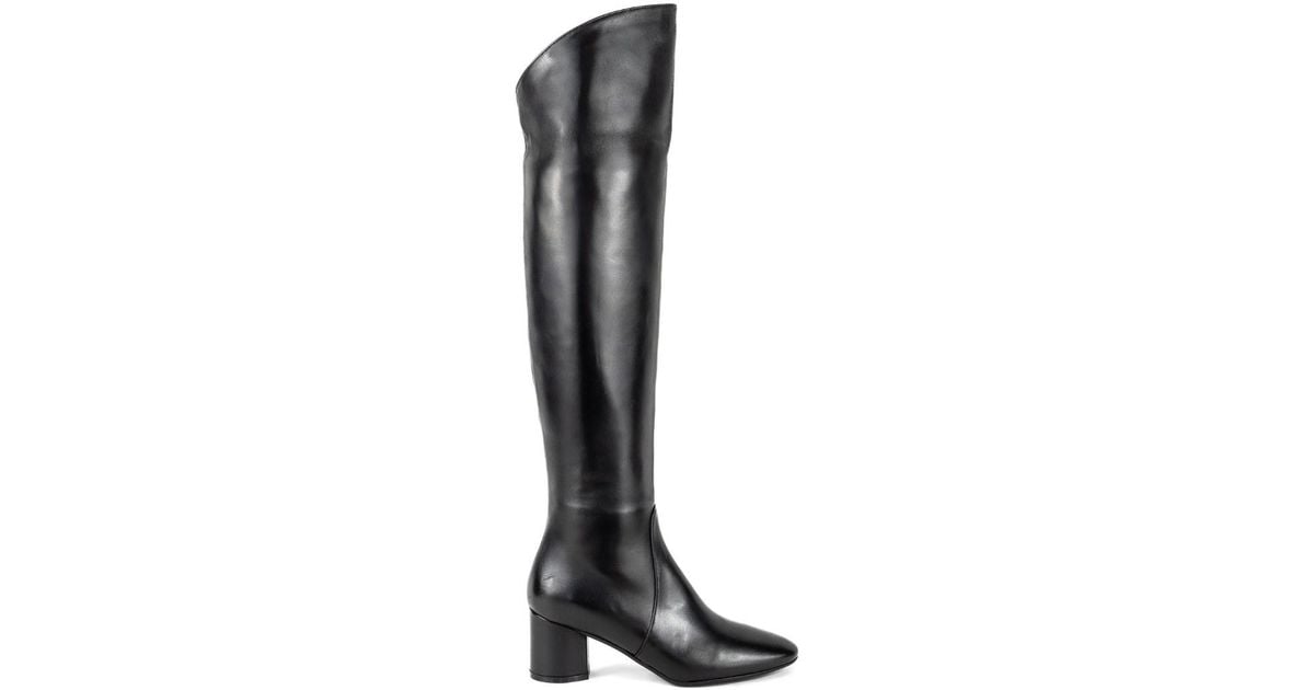Keith Scarrott Shoes Napoli Over The Knee Boot in Black | Lyst