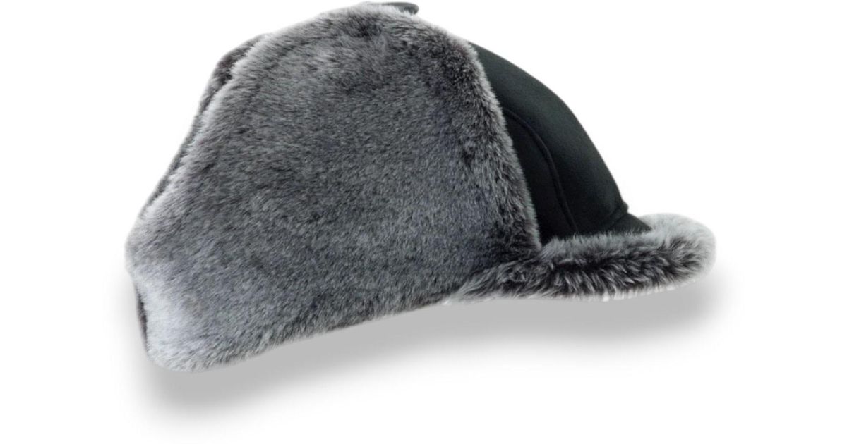 Mister Miller - Master Hatter Driver's Reversible Shearling Trapper Hat ...