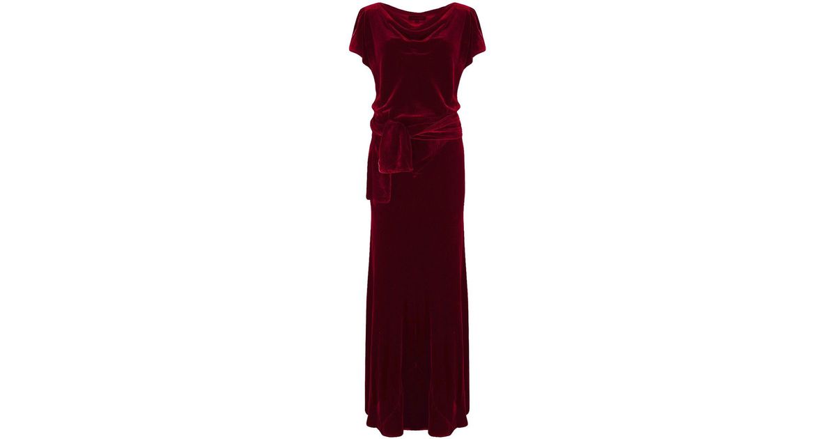 Pretty Eccentric Agatha Maxi Dress in Red | Lyst UK