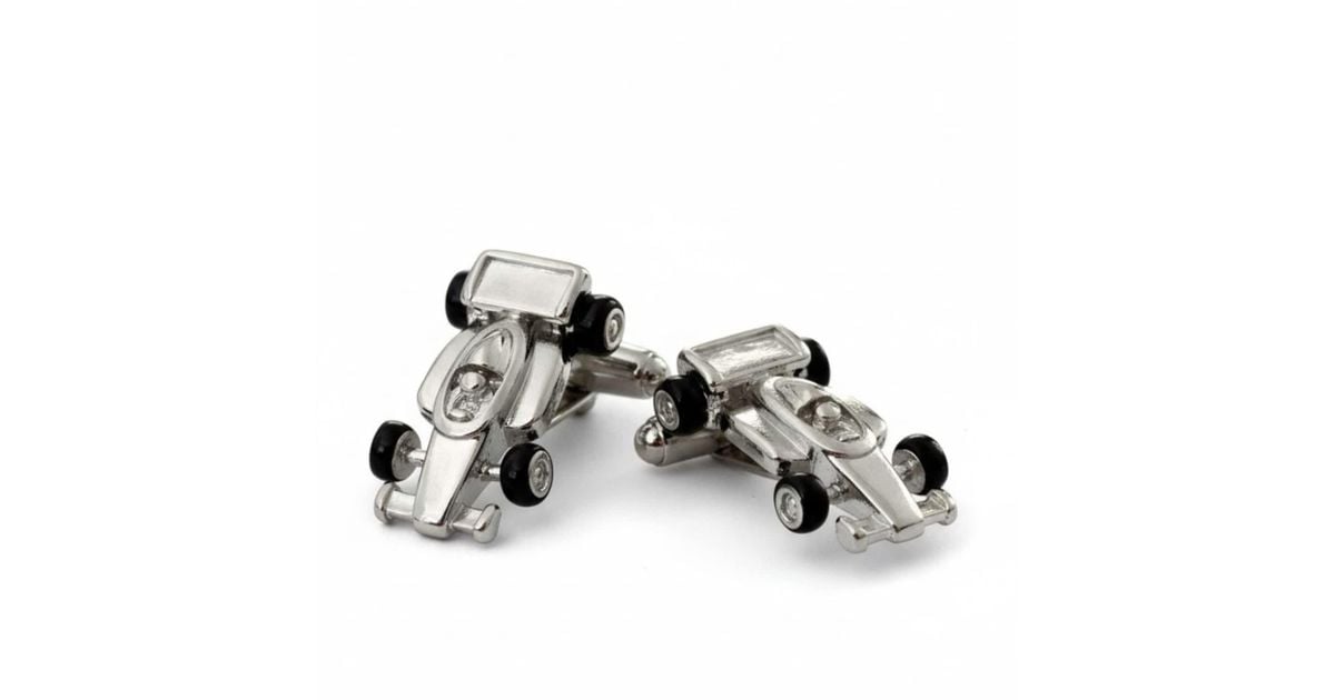 LÁTELITA London Racing Car Formula 1 Cufflinks in Metallic for Men ...