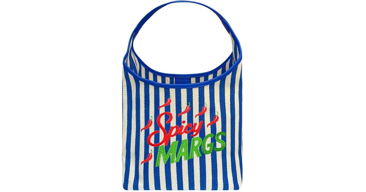 Lilly Loves Spicy Margs Striped Bag in Blue | Lyst UK