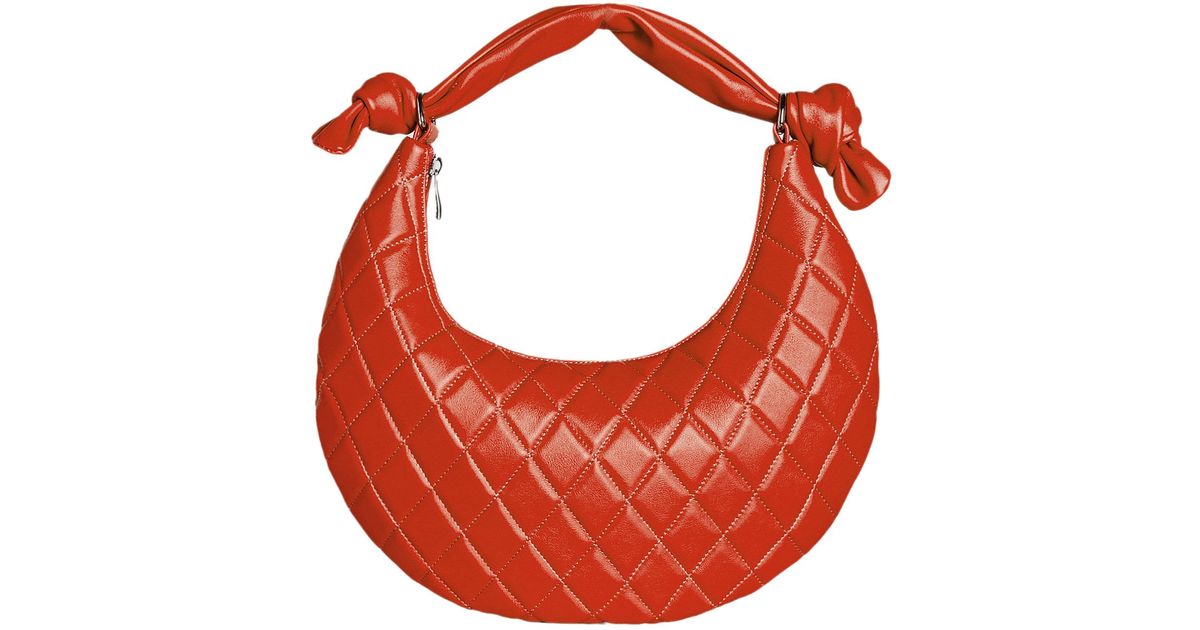 Laura Olaru Mara Quilted Leather Bag in Red | Lyst