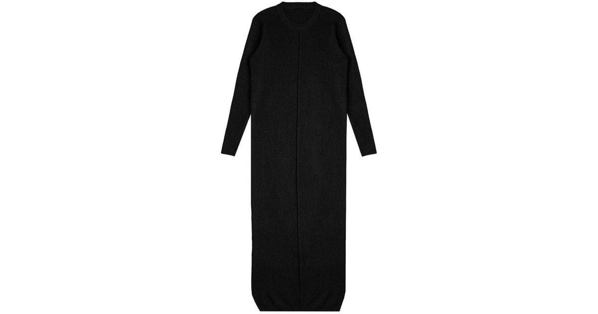 Rave on Trend Knitted Maxi Dress in Black | Lyst UK