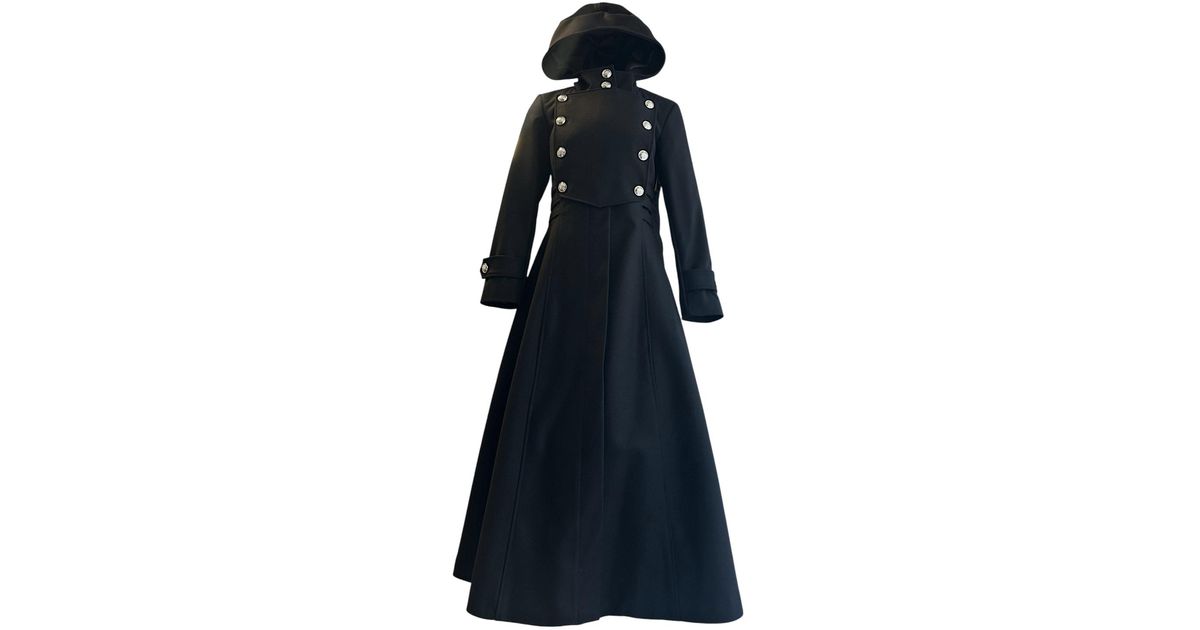 Adrenaline Fashion Wool Long Coat With Hood – Elegant Winter Double ...