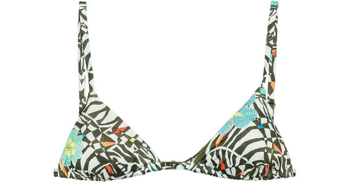 Heliophilia Amazon Bikini Top in Green | Lyst UK