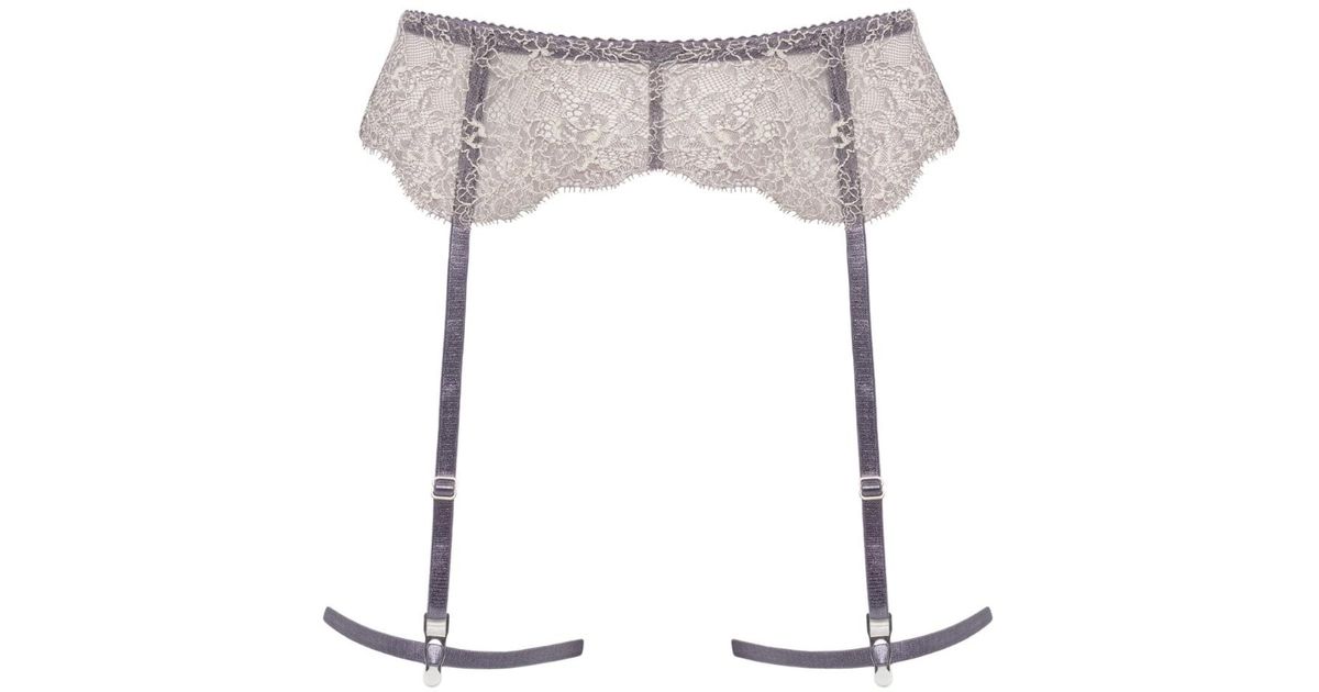 Daily Underwear Garter Belt Bloom in White | Lyst UK