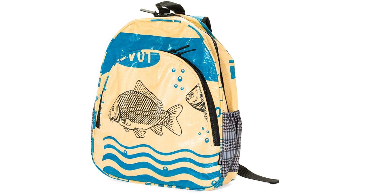 Torrain Recycled Bags Neutrals Tan Fish Scout Backpack in Blue | Lyst