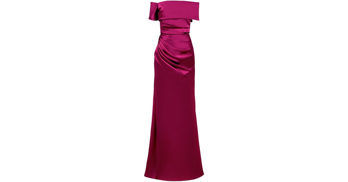 ALINA CERNĂTESCU Zamora Triacetate Maxi Dress With Slit And Off ...