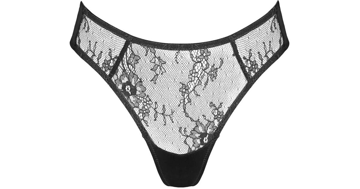 MONIQUE MORIN LINGERIE Moonstruck Cheeky in Grey | Lyst UK