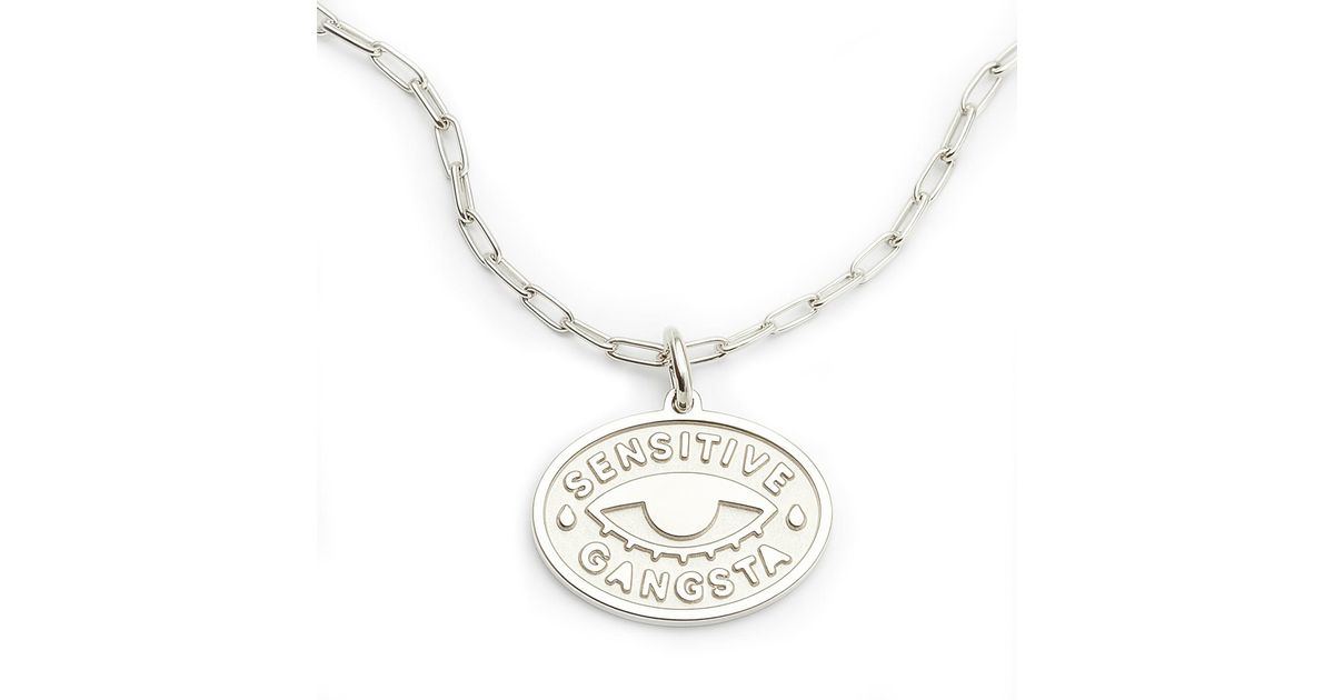 LITZI The Sensitive Gangsta Necklace in Metallic | Lyst