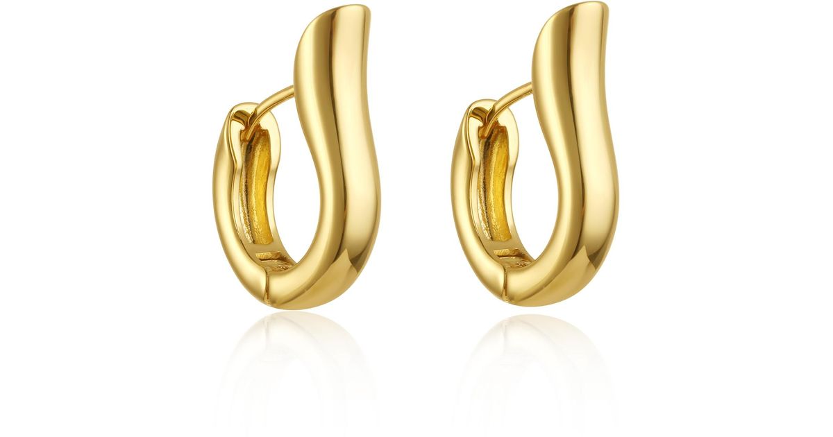 The Perfect Hoop The Bari Hoop in Metallic | Lyst