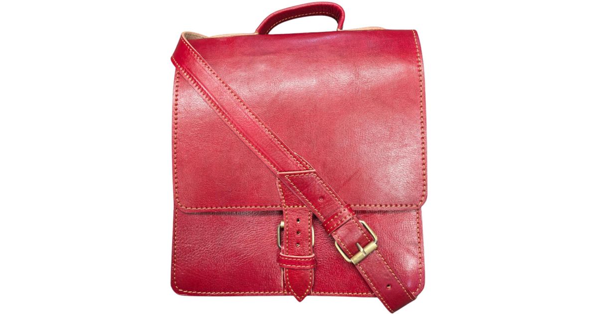Berber Leather The Casablanca Small Satchel in Pink | Lyst UK