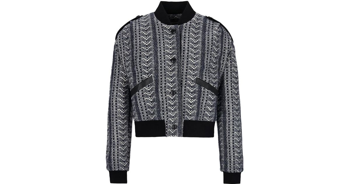 Mandragora Ira Wool Bomber Jacket in Black | Lyst