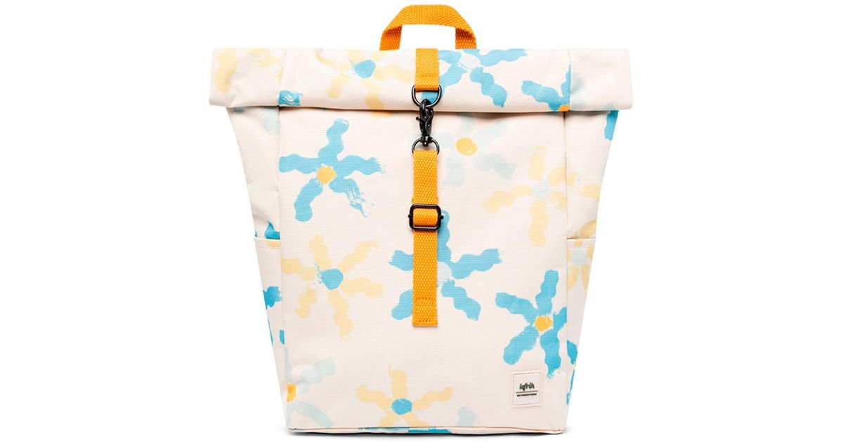 Lefrik Roll Mini Backpack Daisy in Blue | Lyst