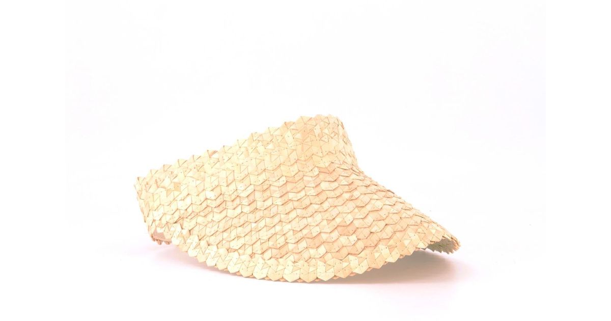 OhSun Straw Visor in Natural | Lyst UK