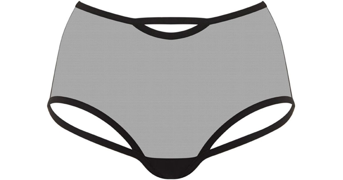 Reckless Wolf Prey High Waisted Knicker in Gray | Lyst