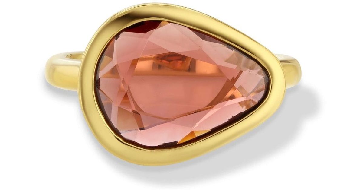 Jewelbird Rose Cut Garnet Ring in Pink | Lyst UK