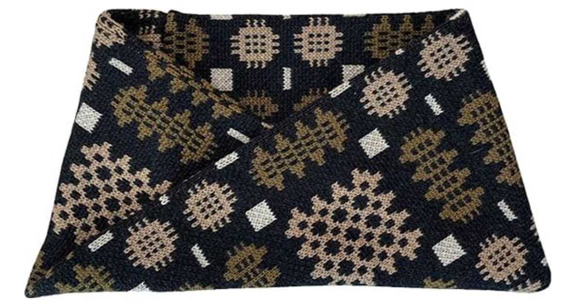 Mabli Carthen Merino Head Wrap in Black | Lyst UK