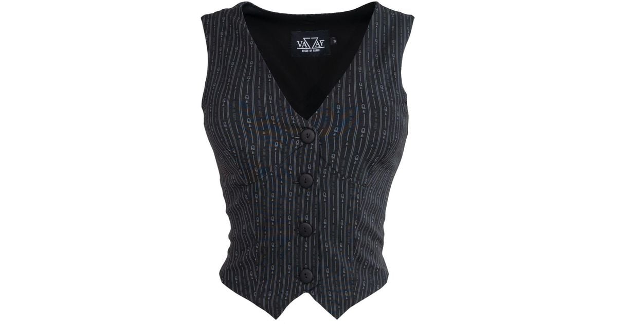 Vazaf Structure Vest in Black | Lyst UK