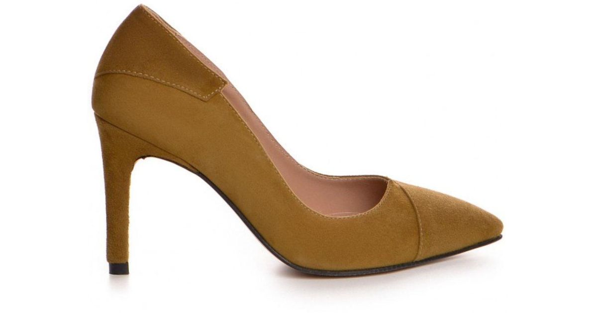 The 5Th Element Selma Camel Suede Stiletto Pumps in Brown | Lyst
