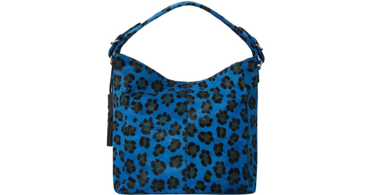 Brix + Bailey Leopard Print Calf Hair Leather Top Handle Grab Bag in ...