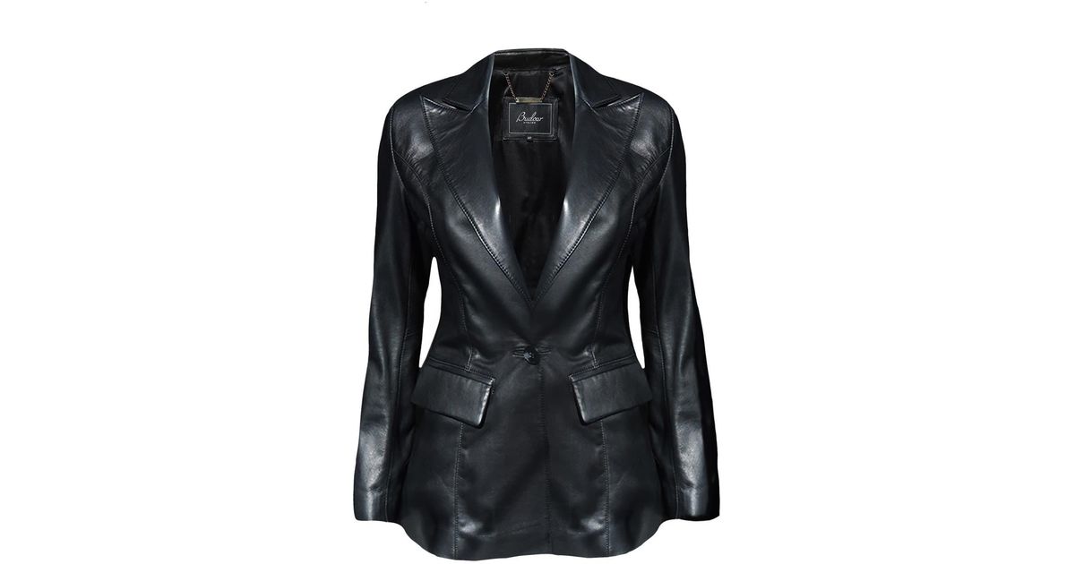 Budoar Atelier Bomber Blazer in Black | Lyst