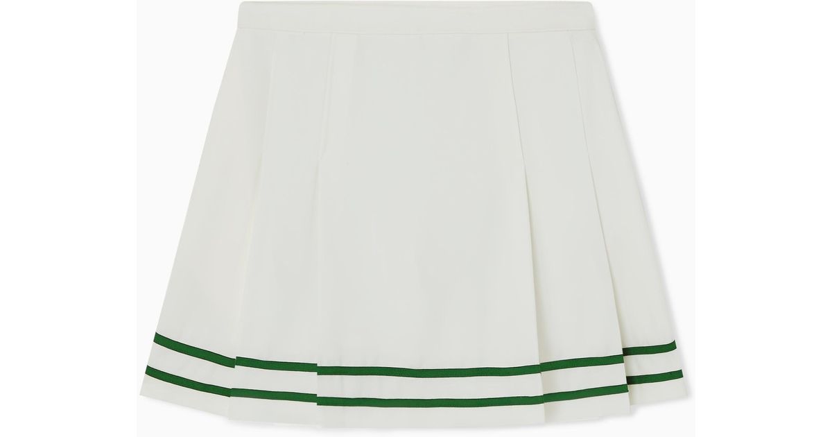 Victoria Paulsen Jodie Stripe Skort in White | Lyst UK
