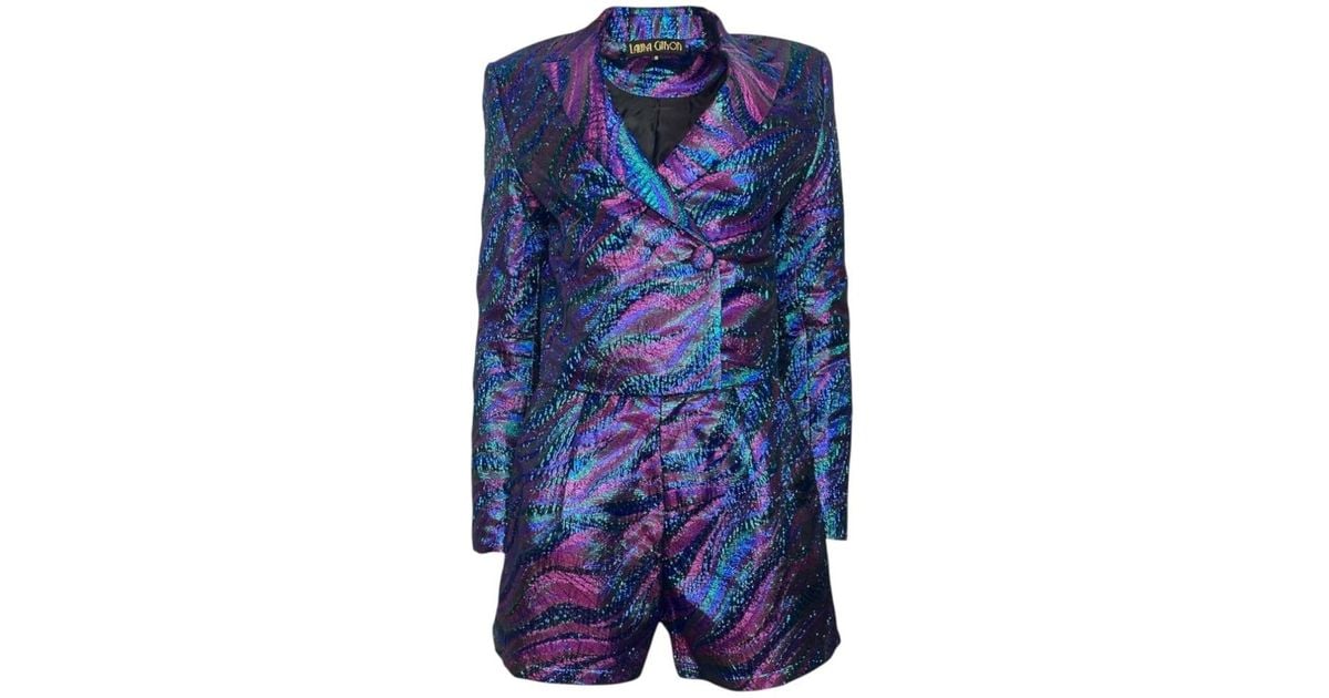 Laura Citron Hollie Short Suit in Blue | Lyst
